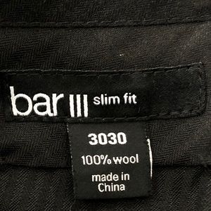 Bar III | Pants & Jumpsuits | Bar Iii Black Slim Fit Pants | Poshmark